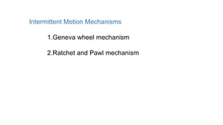 Module 1 mechanisms | PPTX