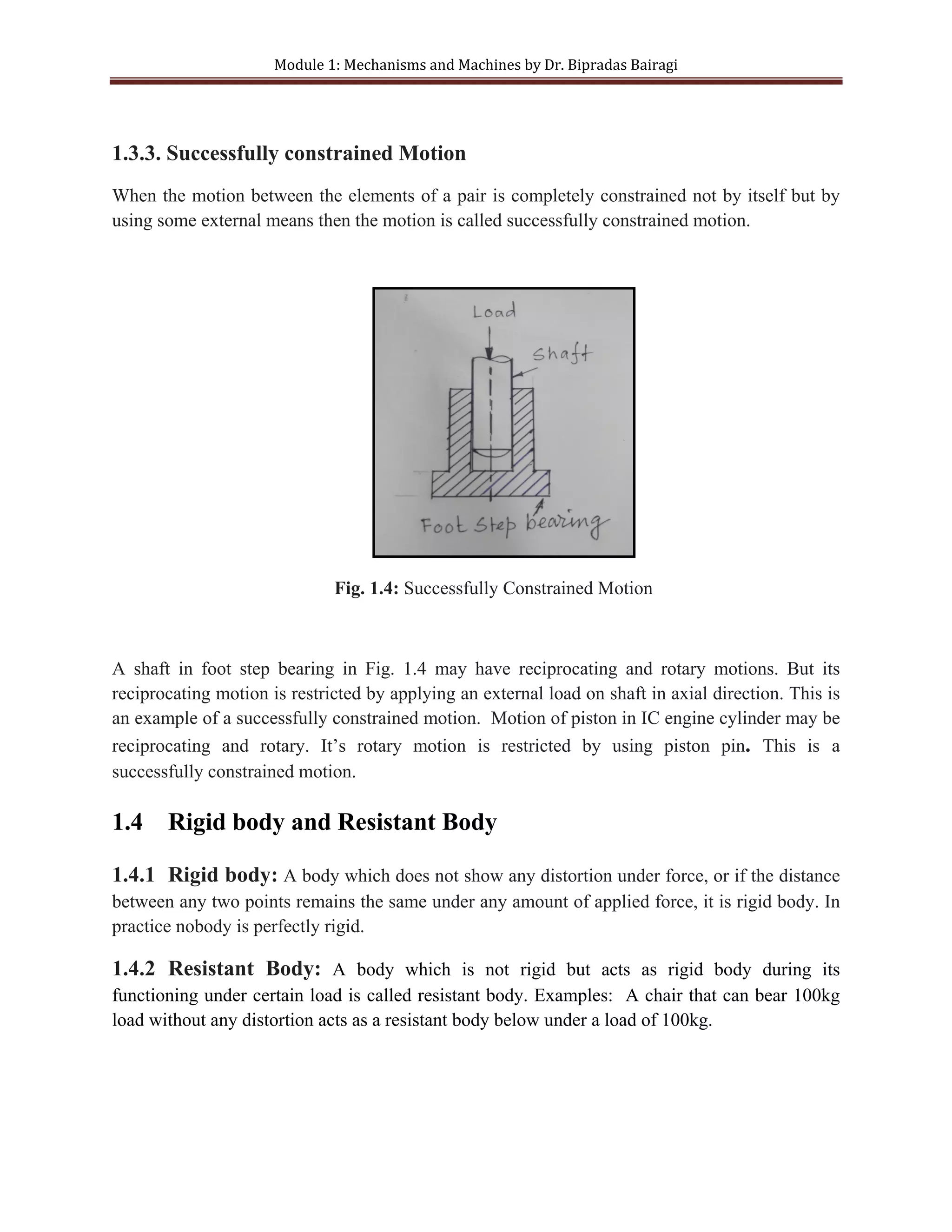 Module 1 mechanisms and machines | PDF