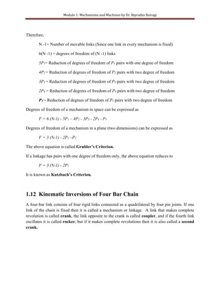 Module 1 mechanisms and machines | PDF | Physics | Science