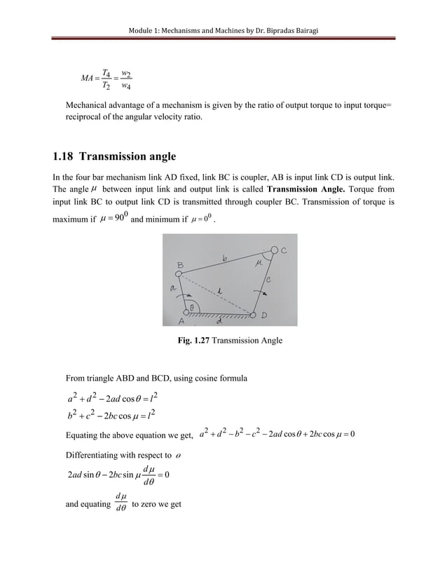 Module 1 mechanisms and machines | PDF | Physics | Science