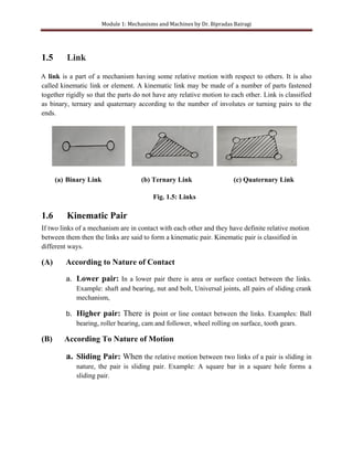 Module 1 mechanisms and machines | PDF