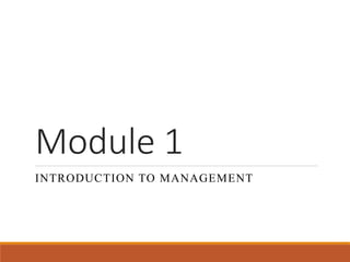 introduction to management in principles of management | PPT