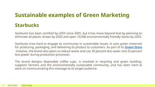 Environmental Marketing Module 1 - Green Marketing | PPTX