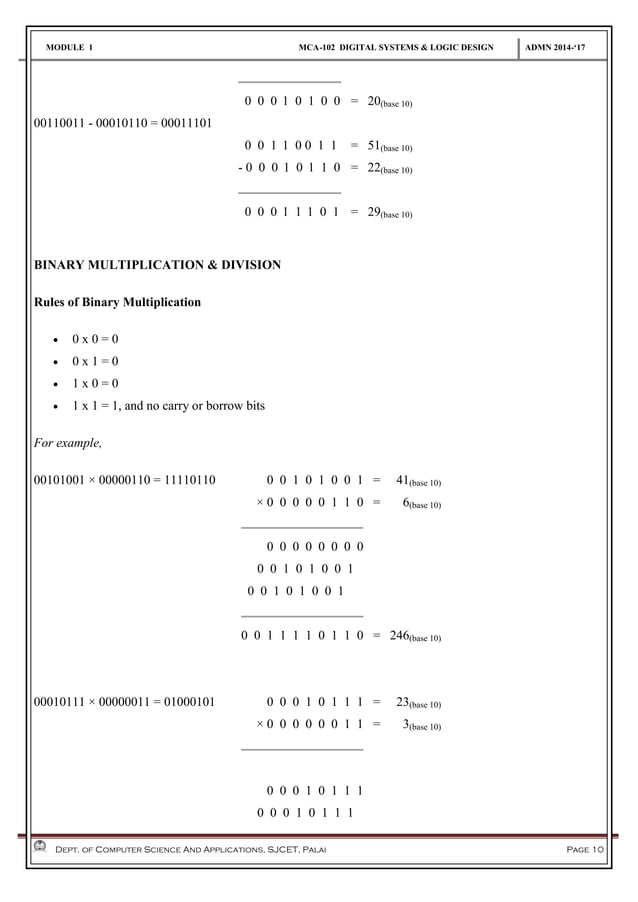 Module 1 number systems and code1 | PDF | Technology & Computing