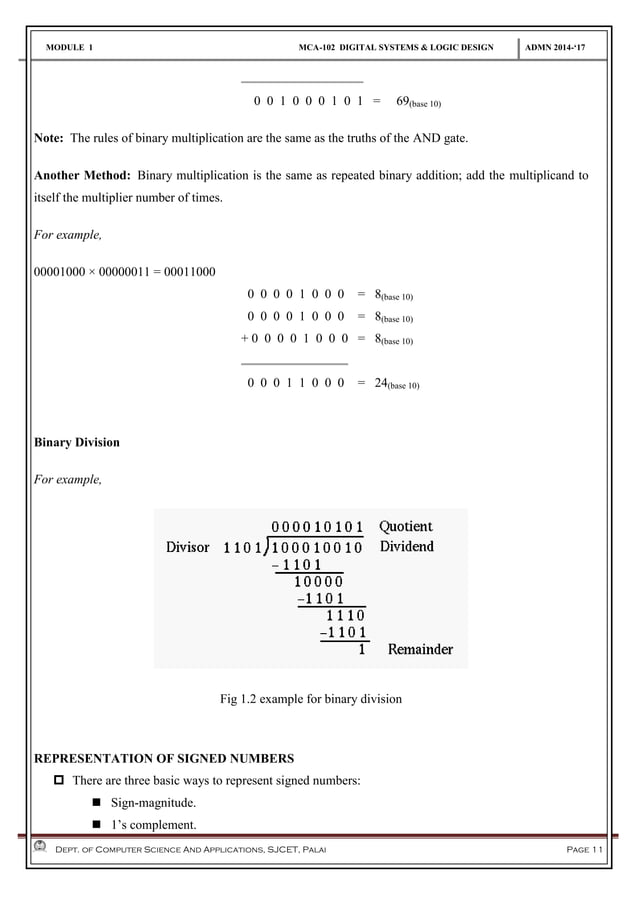 Module 1 number systems and code1 | PDF | Technology & Computing