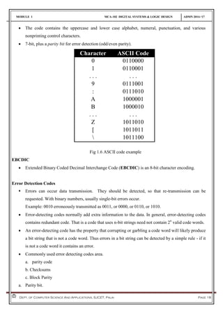 Module 1 number systems and code1 | PDF