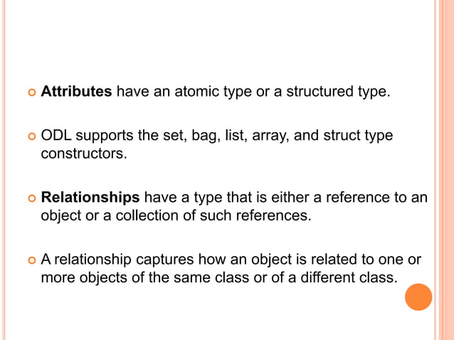 ADBMS Object and Object Relational Databases | PPTX