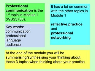 Module 1 online session 1 22.2.16