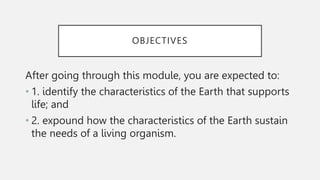 Module 1 Origin and Structure of the Earth Planet Earth.pptx