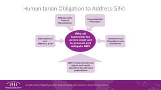Module 1: Background to the GBV Guidelines | PPTX