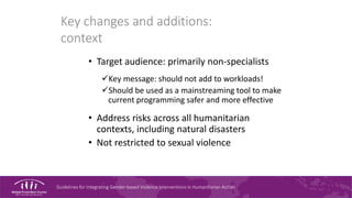 Module 1: Background to the GBV Guidelines | PPTX
