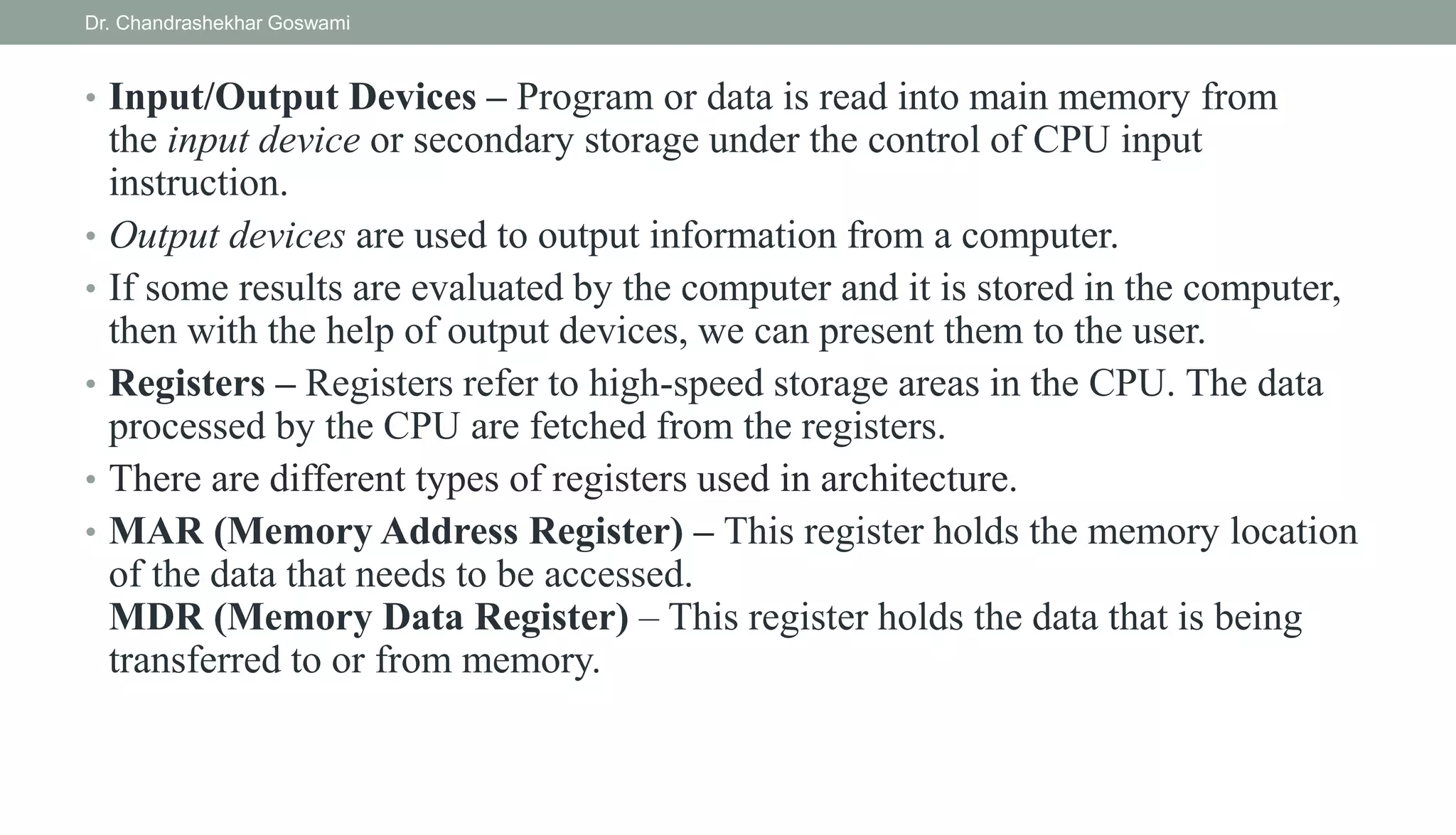 Module 1 Overview Of Computer Architecture And Organization Pptx