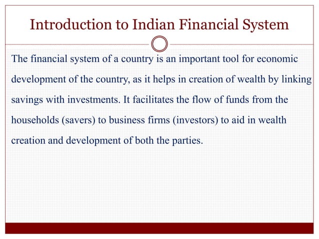 MODULE 1 OVERVIEW OF FINANCIAL SYSTEM.pptx | Stocks and Bonds ...