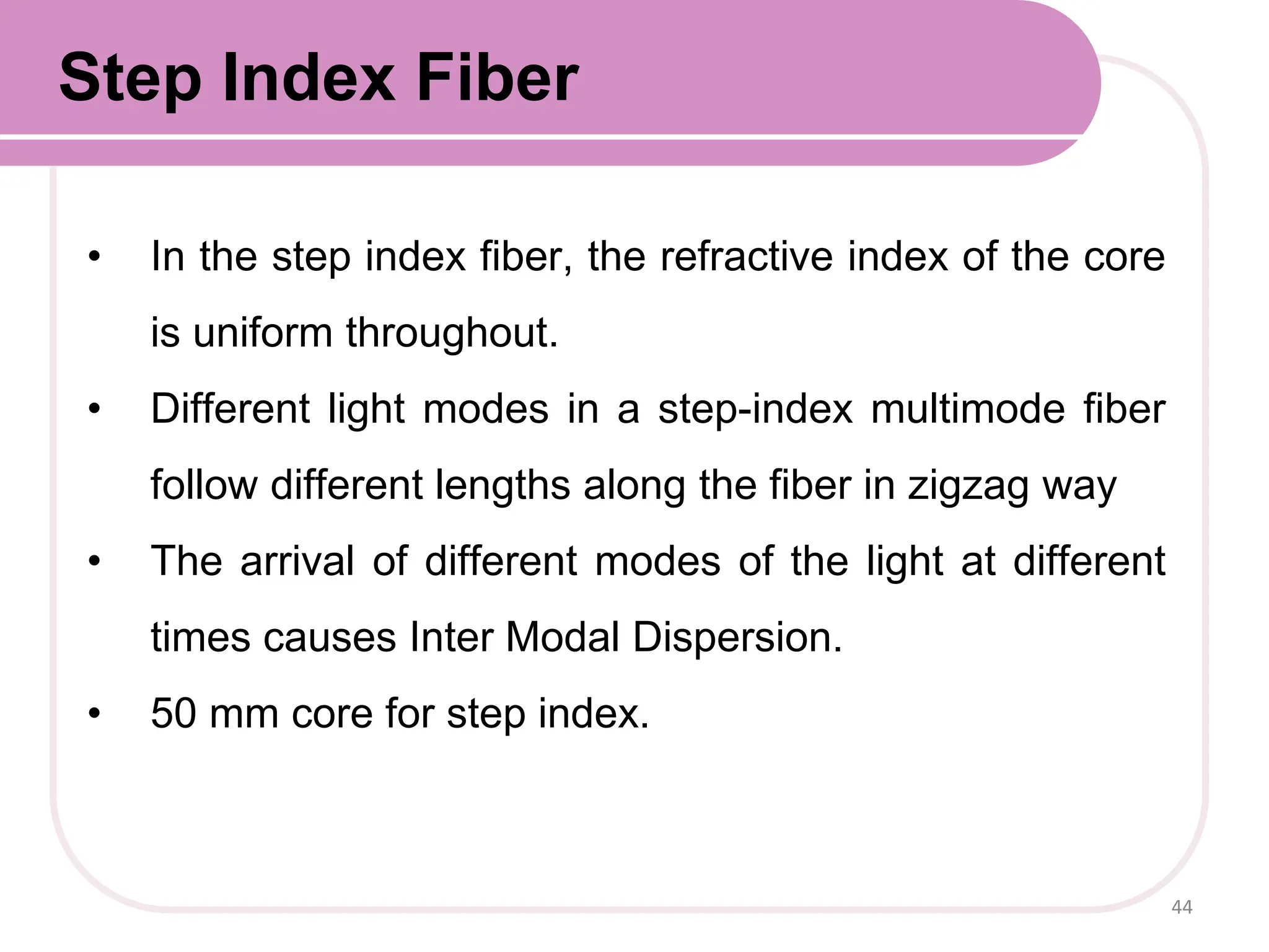 Classification of optical fibers and Modes of Optical Fiber | PPTX