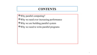 parallel computing module 1 notes for 7th sem engineering students | PPTX