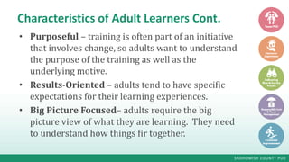Module 1 Part B - Understanding the Adult Learner | PPTX