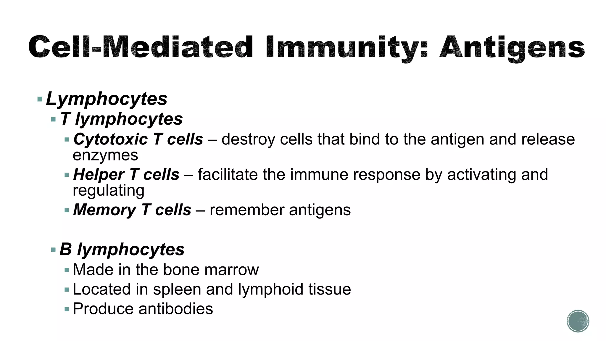 Pathophysiology: Cells and the Immune System | PPTX