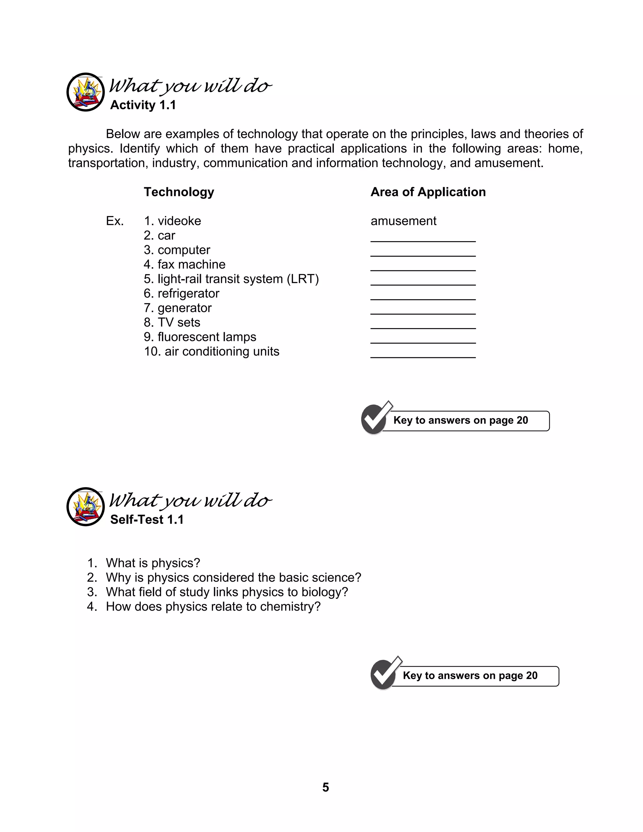 Module 1 physics basic science | PDF