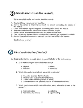Module 1 physics basic science | PDF