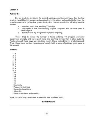 Module 1 physics basic science | PDF
