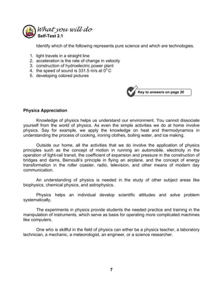 Module 1 physics basic science | PDF