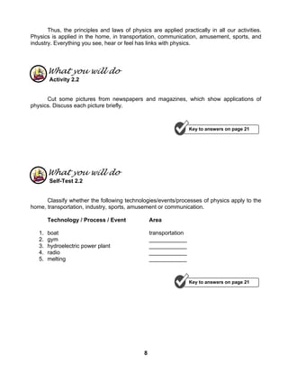 Module 1 physics basic science | PDF