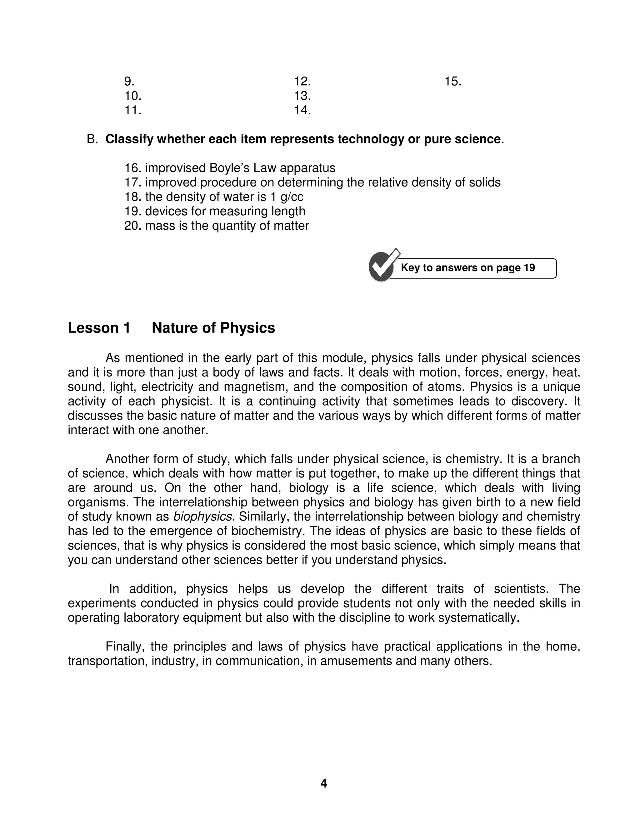 Module 1 physics basic science | PDF