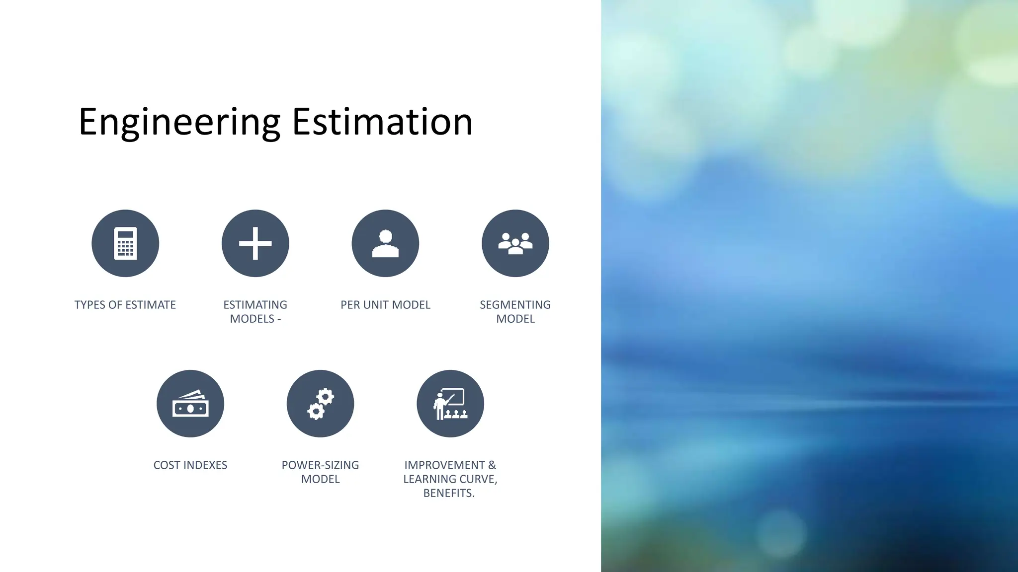 cost estimation for economics for engineering | PPT