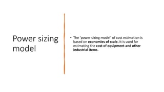 cost estimation for economics for engineering | PPT