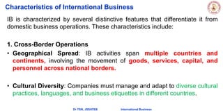 International Business _ Module 1_ Evolution, Meaning, Importance, | PDF