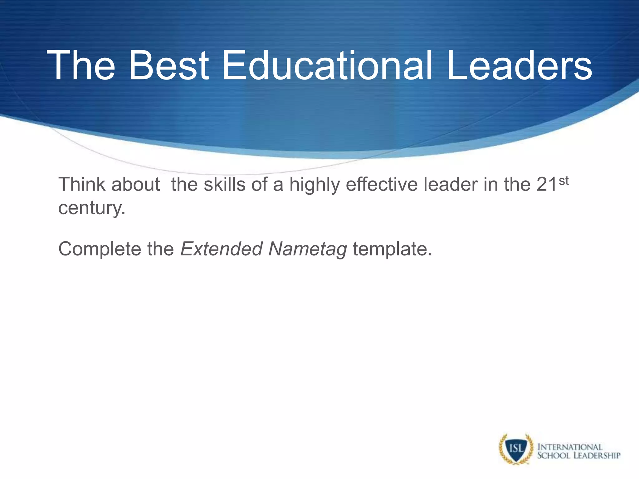 Module 1 principal leadership for school improvement ppt march 2015 | PPTX