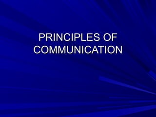 Module1 principles of communication | PPT