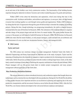 project management | PDF | Construction Industry | Industries