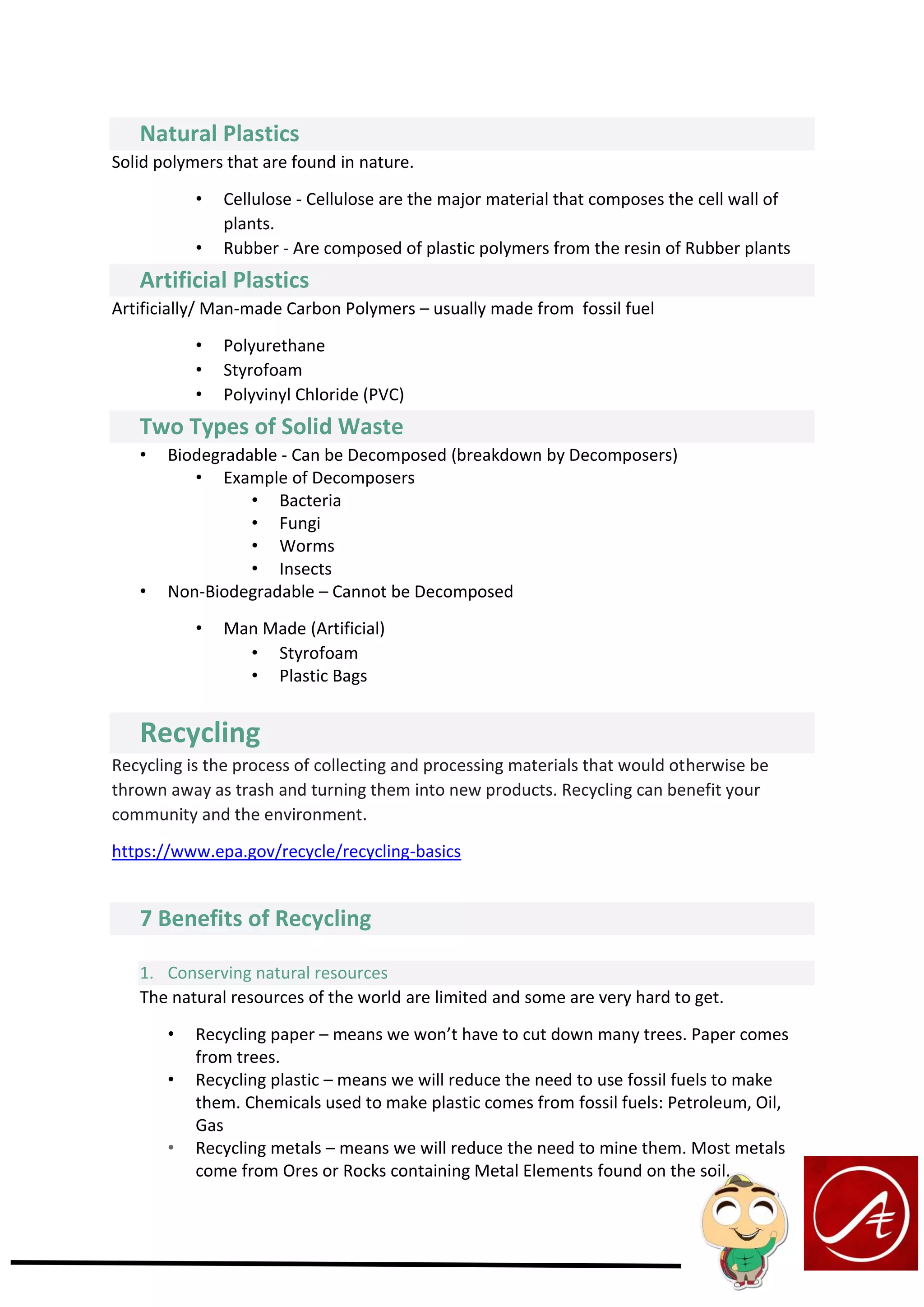Module 1 recycling | PDF