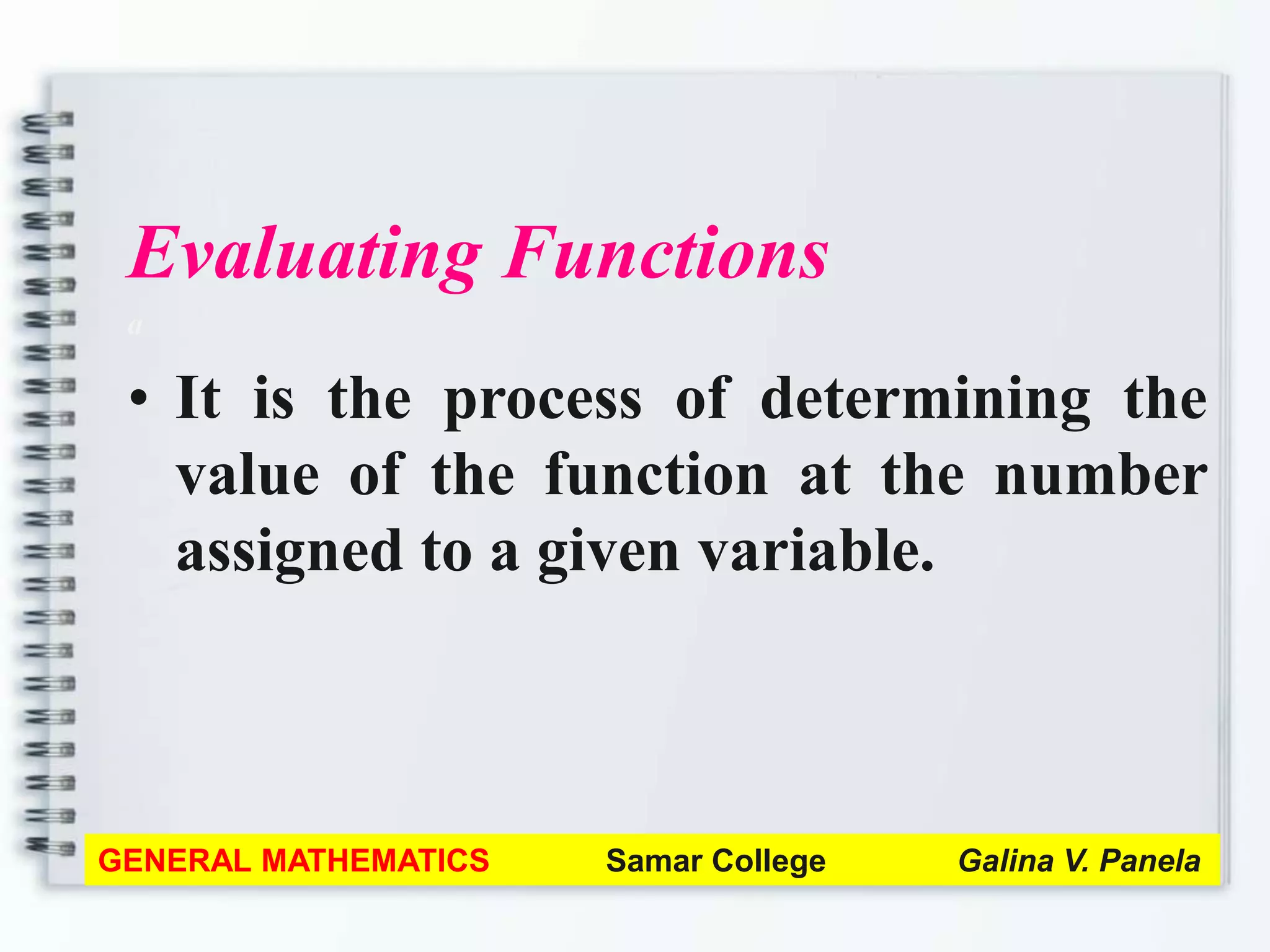 GENERAL MATHEMATICS Module 1: Review on Functions | PPTX