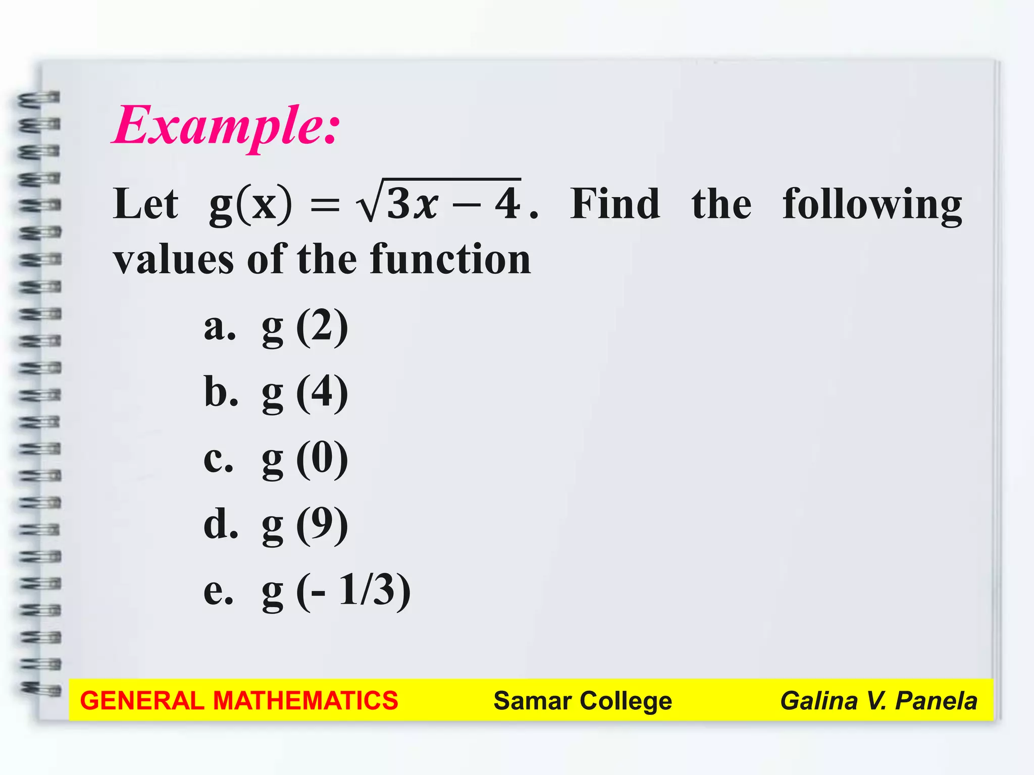 GENERAL MATHEMATICS Module 1: Review on Functions | PPTX