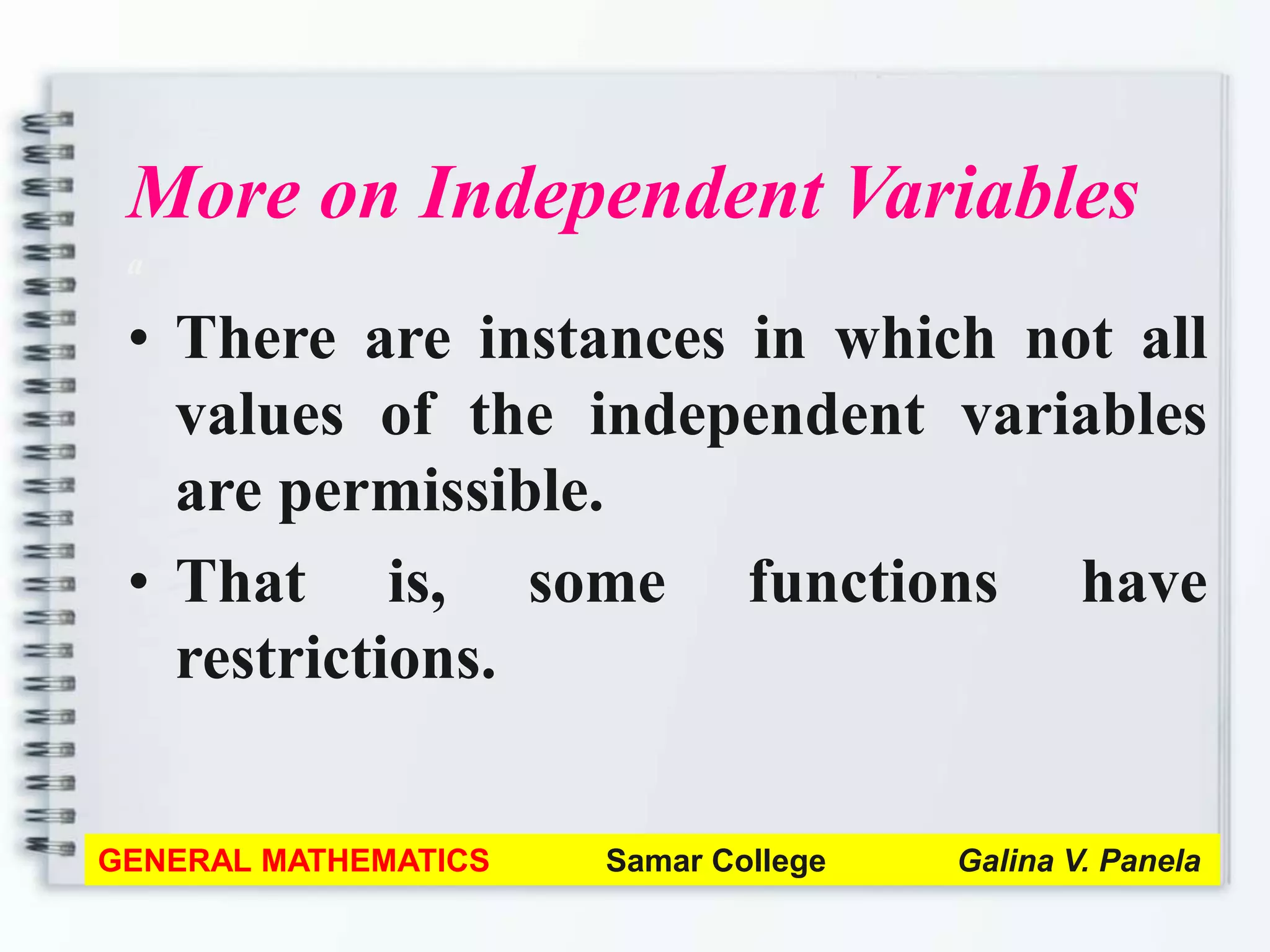 GENERAL MATHEMATICS Module 1: Review on Functions | PPTX