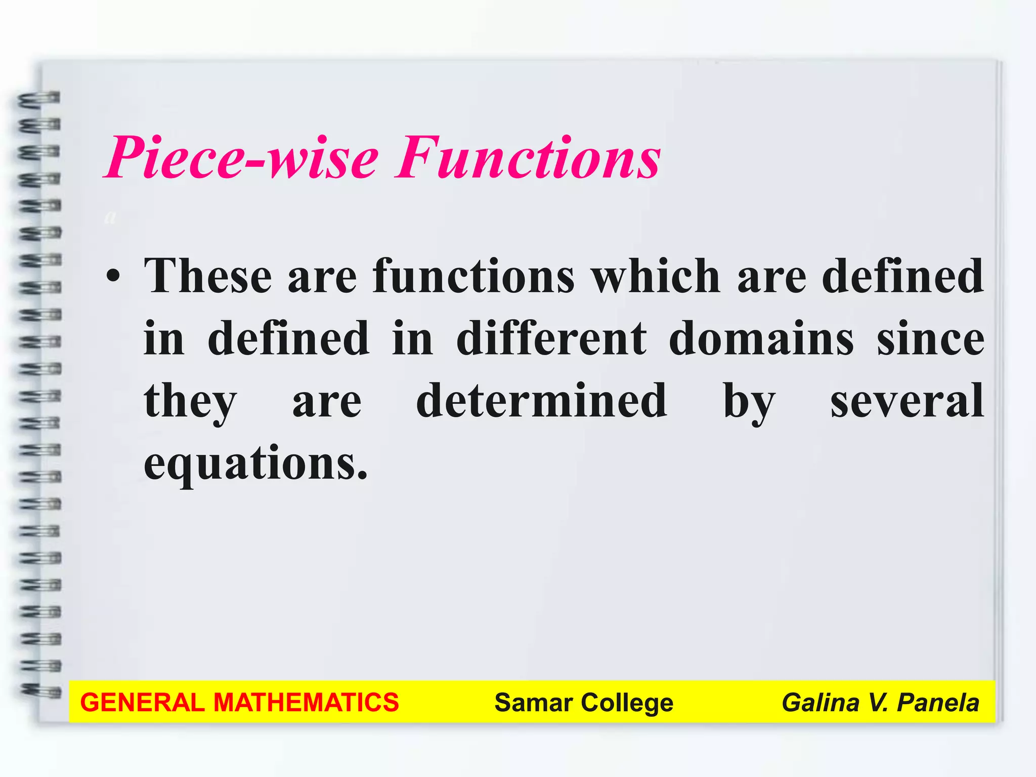 GENERAL MATHEMATICS Module 1: Review on Functions | PPTX