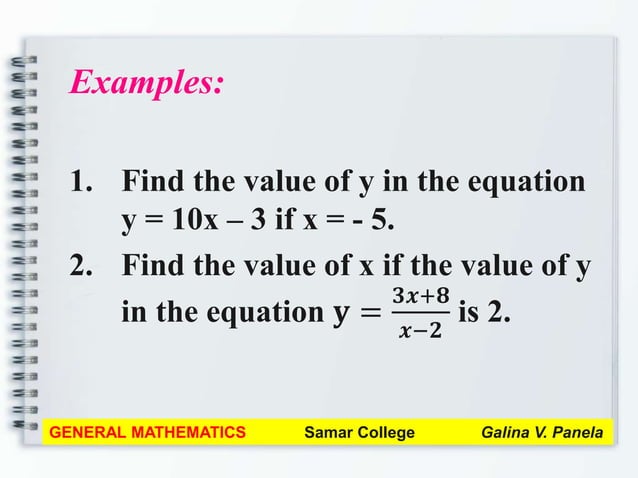 GENERAL MATHEMATICS Module 1: Review on Functions | PPTX
