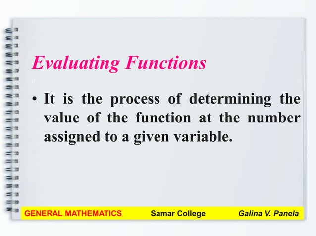 GENERAL MATHEMATICS Module 1: Review on Functions | PPTX