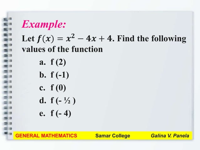GENERAL MATHEMATICS Module 1: Review on Functions | PPTX