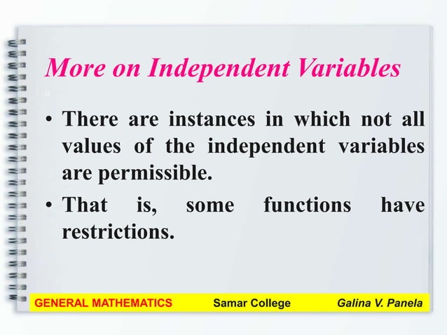GENERAL MATHEMATICS Module 1: Review on Functions | PPTX