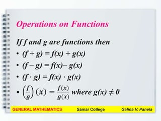GENERAL MATHEMATICS Module 1: Review on Functions | PPTX