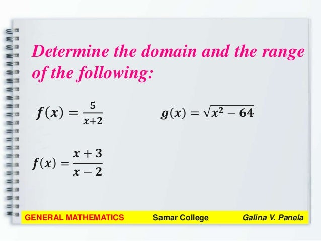 GENERAL MATHEMATICS Module 1: Review on Functions GENERAL MATHEMATICS Module 1: Review on Functions