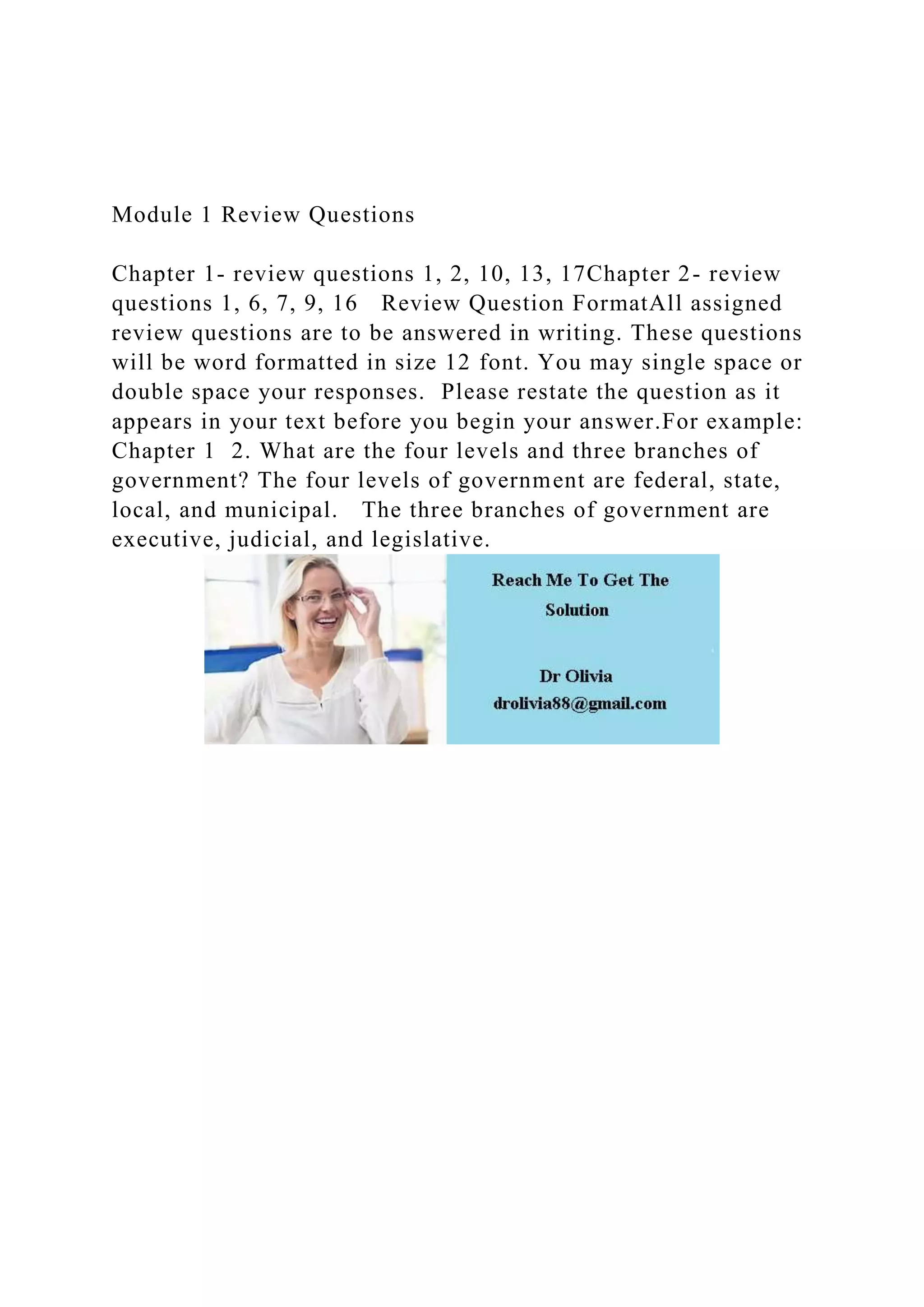 Module 1 Review QuestionsChapter 1- review questions 1, 2, 1.docx