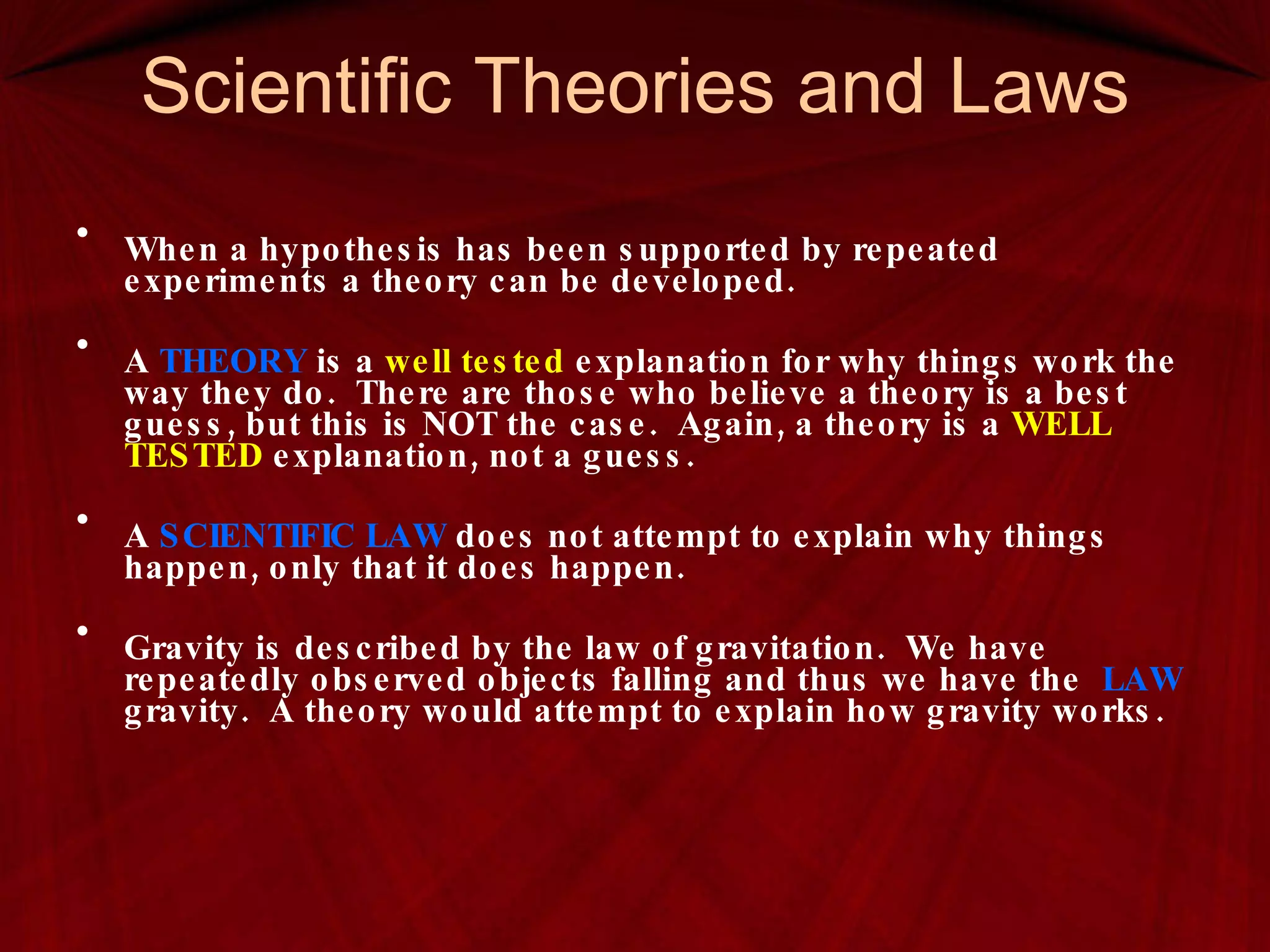 Module 1 Scientific Laws Ppt | PPT
