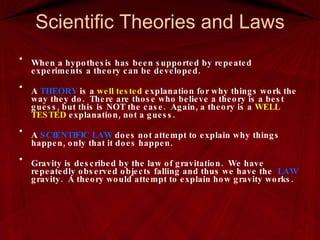 Scientific Law