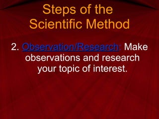 Module 1 Scientific Method Ppt | PPT