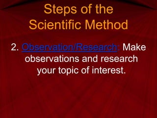 Module 1 scientific method ppt | PDF