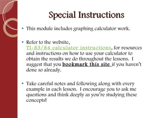 Module 1 solving inequalities notes | PPT